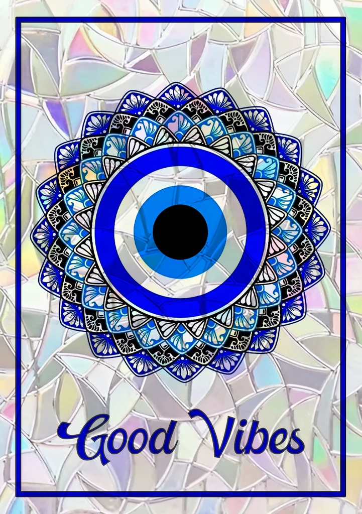 Sticker Suncatcher (Atrapasol) - 052. Ojo turco | Nakiki Tienda